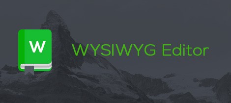 What is WYSIWYG editor